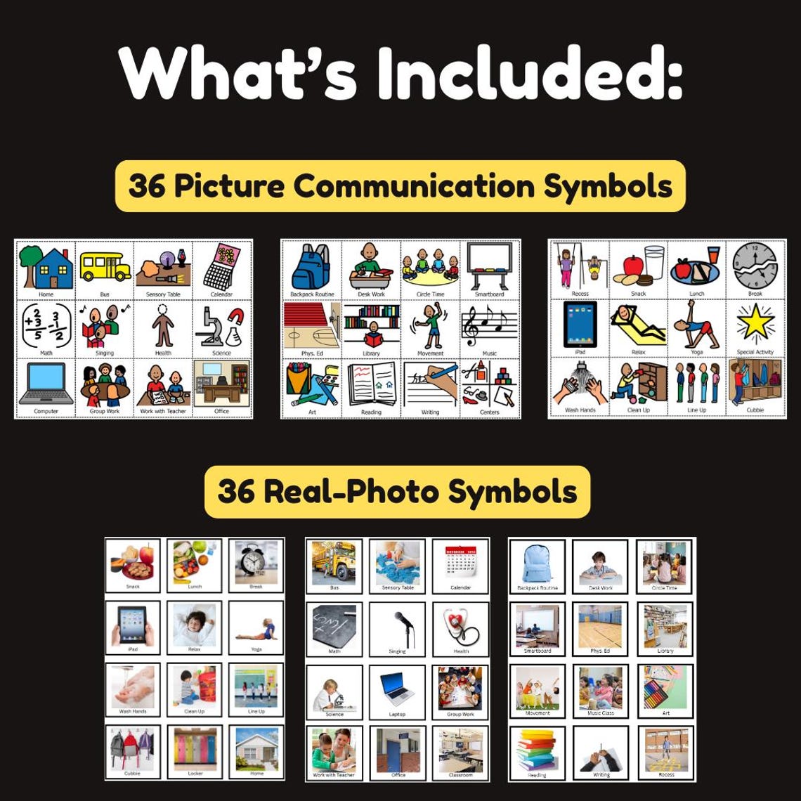 Primary Picture Symbols | Visual Communication for Daily Schedules ...
