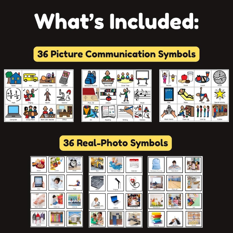 Primary Picture Symbols | Visual Communication for Daily Schedules ...