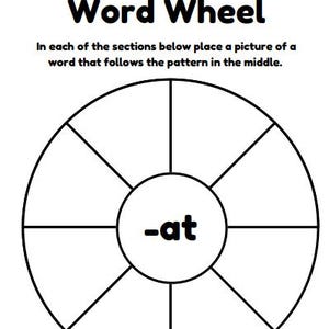 Word Wheels With Symbols | Cut & Glue Worksheets | Phonics | Spelling ...