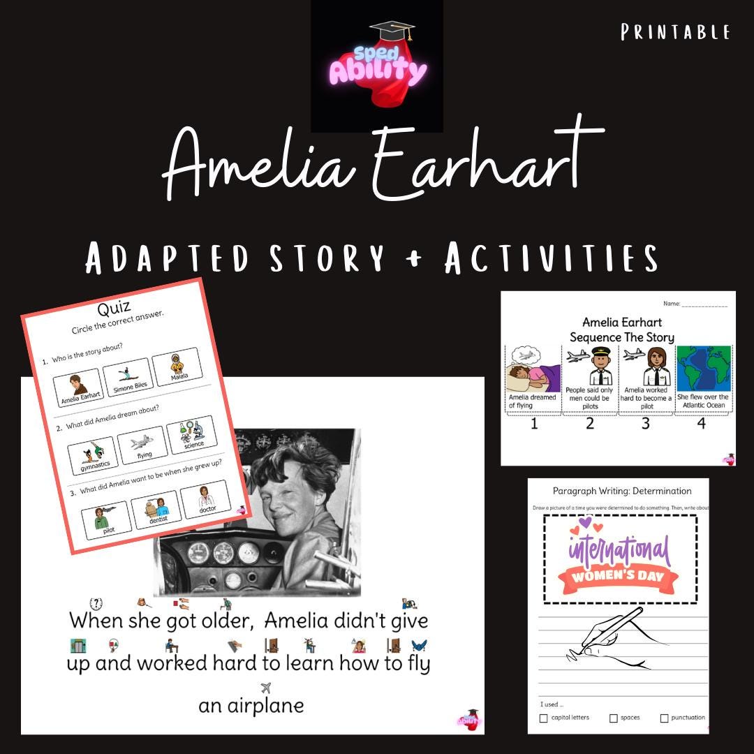 Women's Day Heroes | Amelia Earhart | Adapted Story & Activities ...