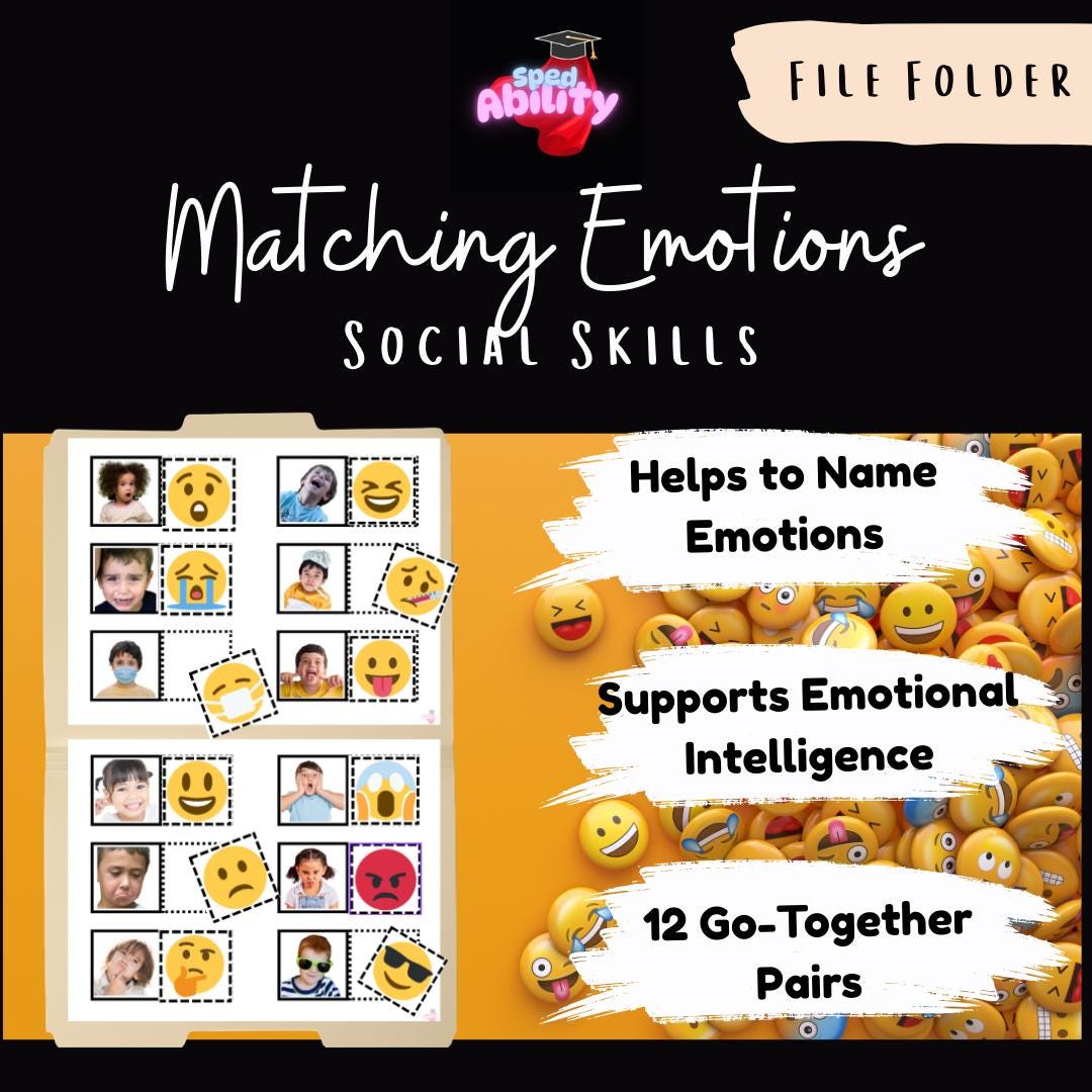 FILE FOLDER Activity | Facial Expression & Emojis Matching | Go ...