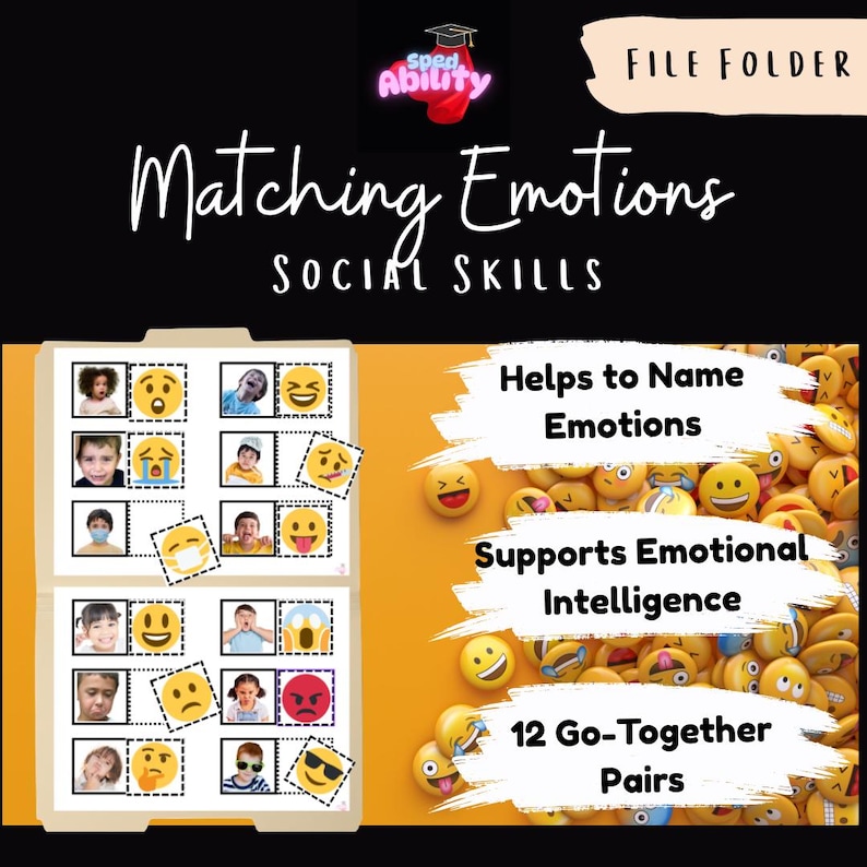 FILE FOLDER Activity | Facial Expression & Emojis Matching | Go ...