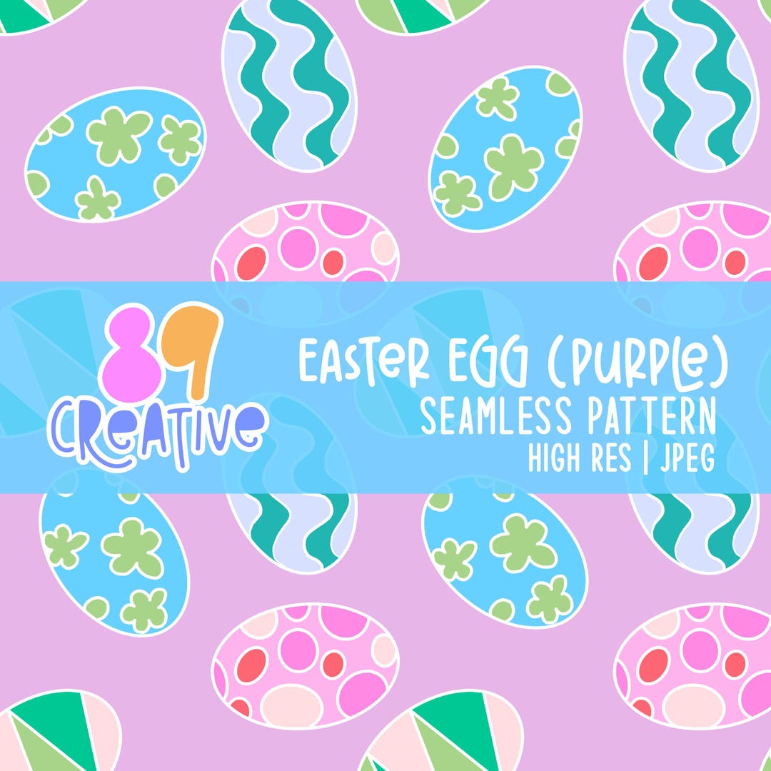 Easter Egg Seamless Pattern - Easter Digital Paper - Easter Egg ...