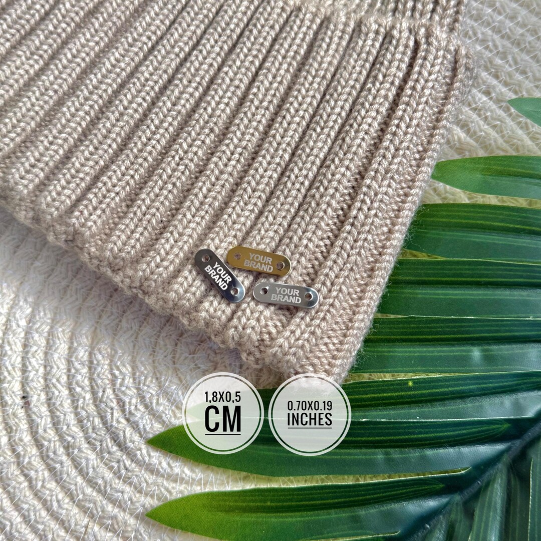 Custom Metal Brand Labels: Laser Engraved Steel Clothing Tags - Etsy
