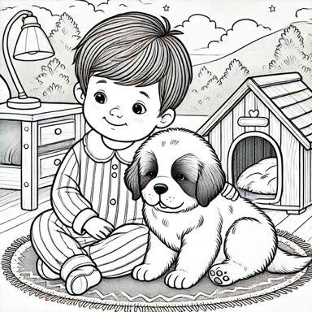 Digital Coloring Book Children's Book to Read Aloud and Color - German ...