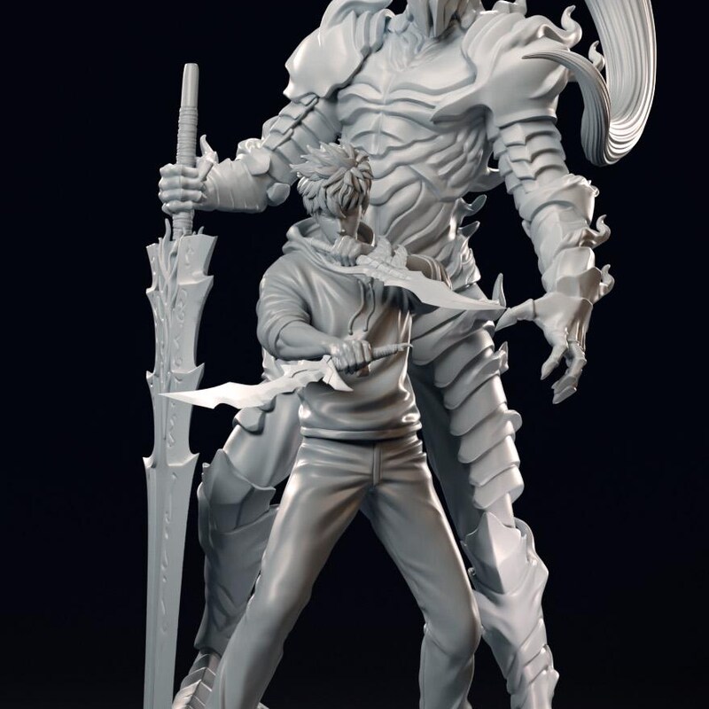 Igris Solo Leveling Figurine - Etsy