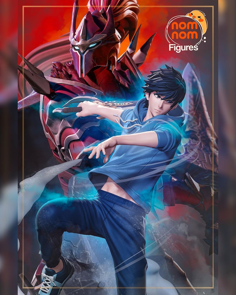 Sung Jin-woo Igris Solo Leveling Combo Collectible 12k High Detail Hand ...