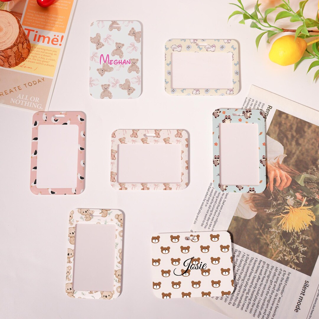 Animal Series Card Holder,personalized Holder Badge,school Card Holder ...