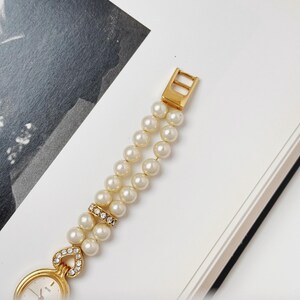 Avon Gold Tone With Faux Pearl Watch, Bracelet Watch, Women Wristwatch ...
