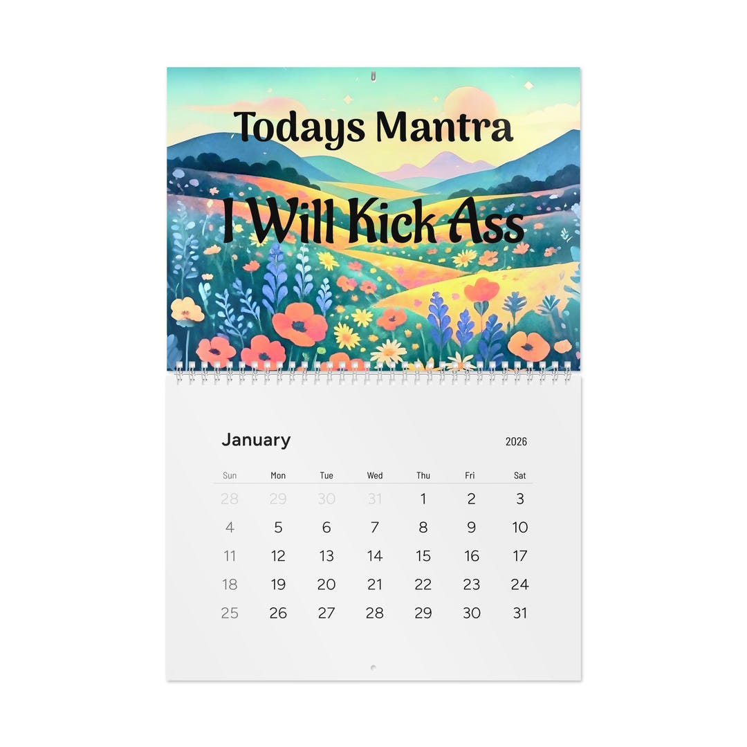 2026 Funny Swearing Calendar Motivational Calendar Sweary Calendar Bold ...
