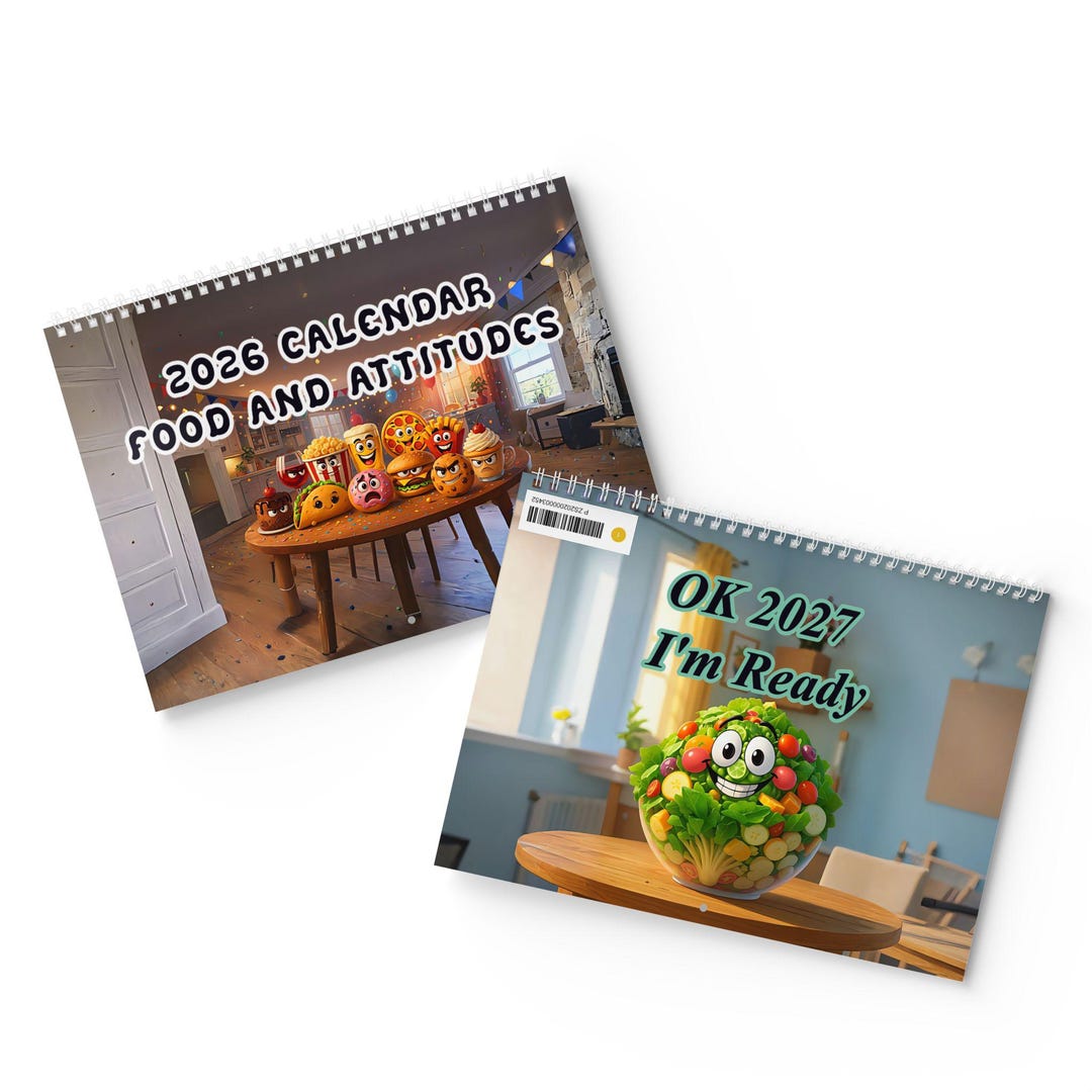 Funny Food 2026 Calendar Cheeky 2026 Calendar 2026 Attitude Calendar ...