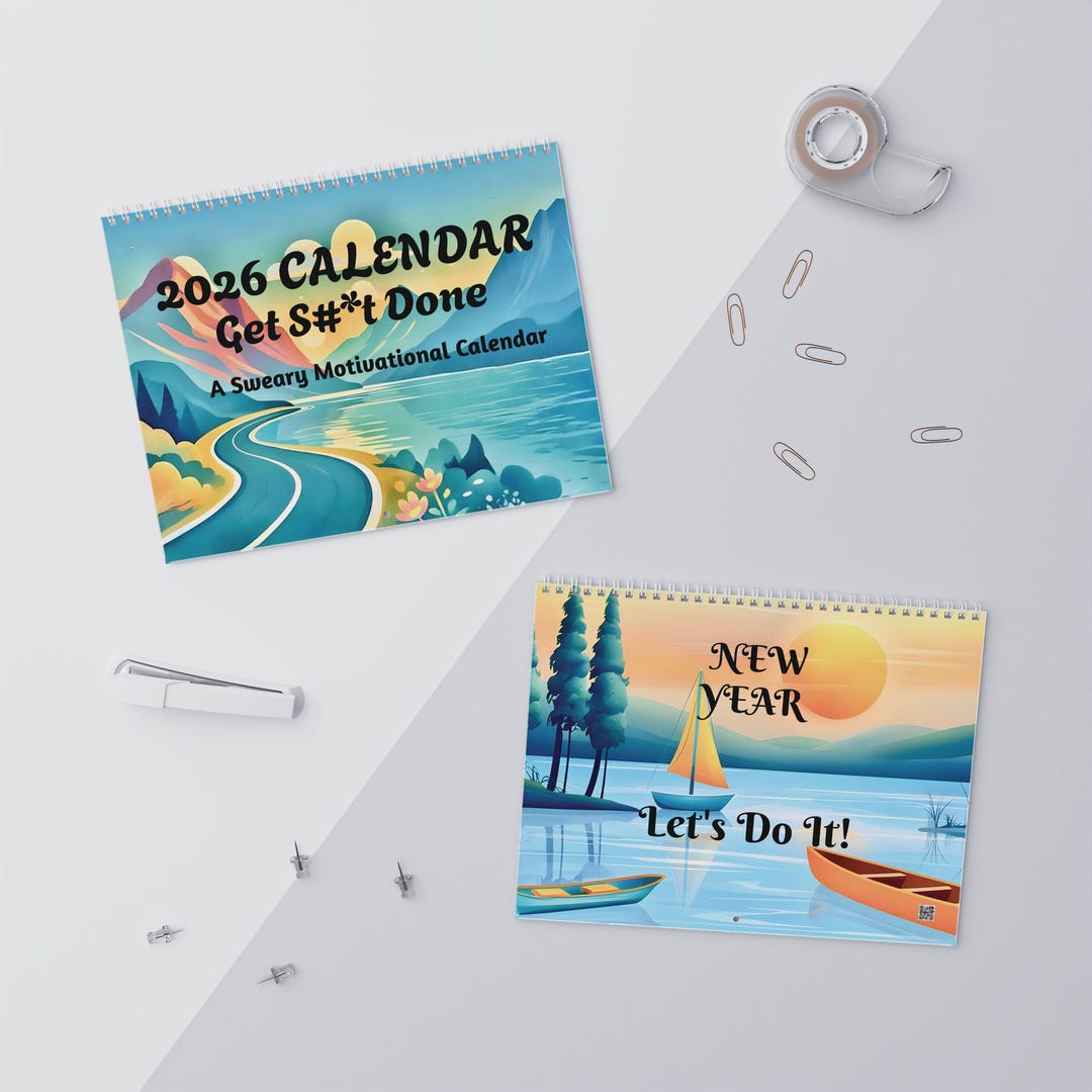 2026 Calendar Sweary Funny Motivational Calendar Funny 2026 Calendar ...