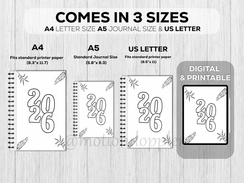 2026 ULTIMATE Journal Bundle - PRINTABLE Calendar - Digital Planner ...