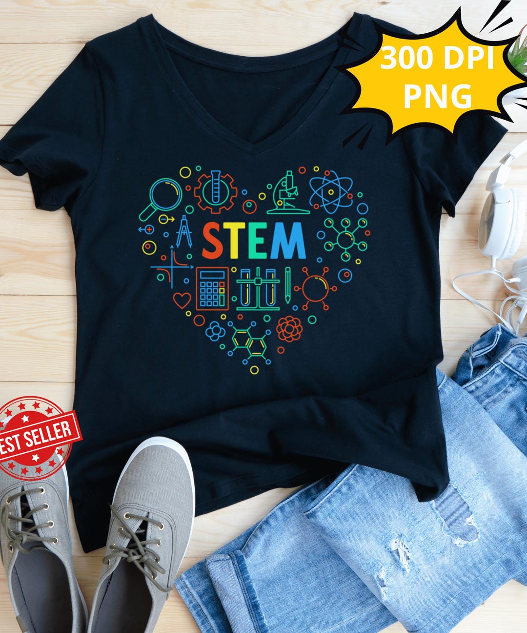 STEM Heart - Science, Technology, Engineering Math Teachers Png ...