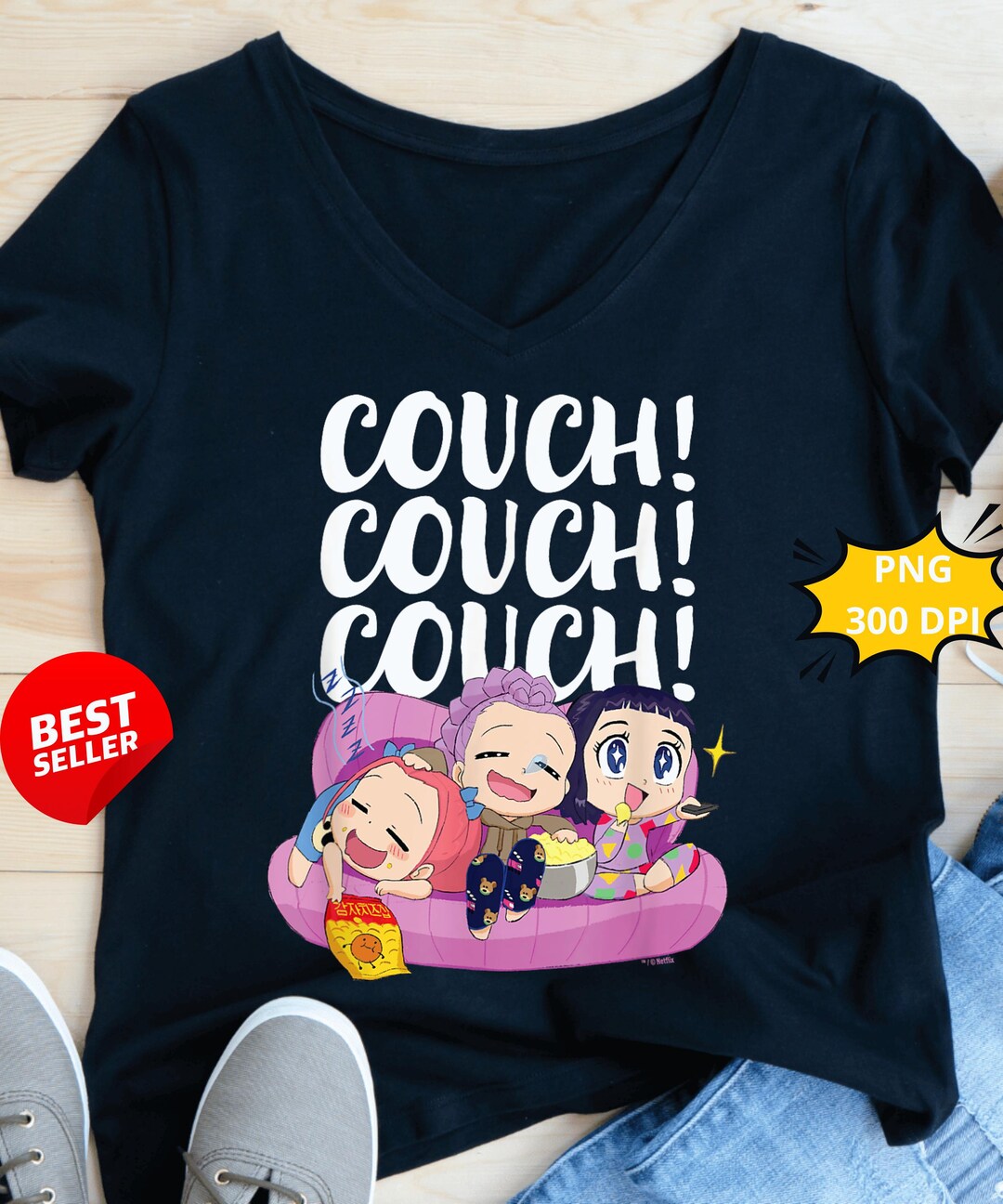 Chibi Couch Potatoes PNG, Cute Anime Clipart, Kawaii Potato Friends ...