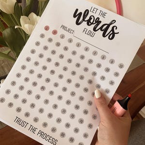 Printable Word Count Tracker | Writing Tracker PDF | 5 Versions | A4 ...