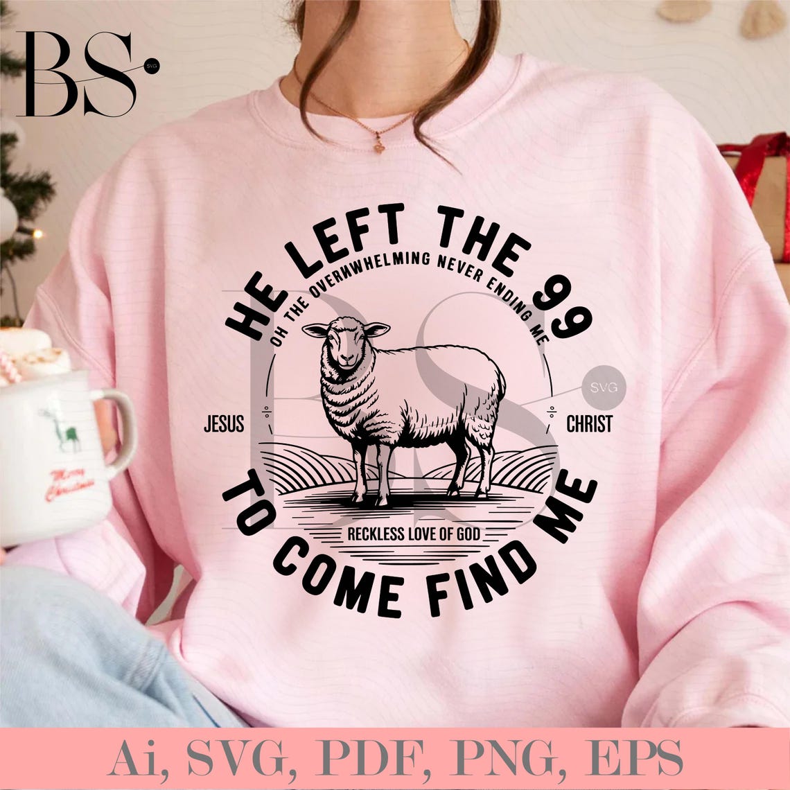 Lost Sheep Jesus SVG, Christian Bible Verse (digital Download) - Etsy