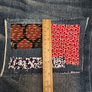 Denim Patch, Sashiko Handstitched Boro Inspired Mending Patch ...