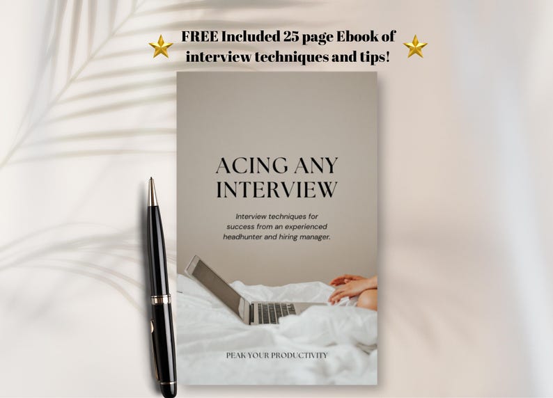 Resume CV Template Bundle With FREE Interview Tips Ebook! Word, Pages ...