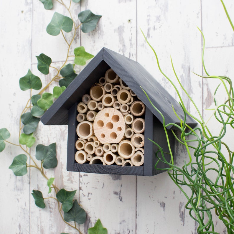 Mason Bee House Bee Hotel Insect House in 'Urban | Etsy