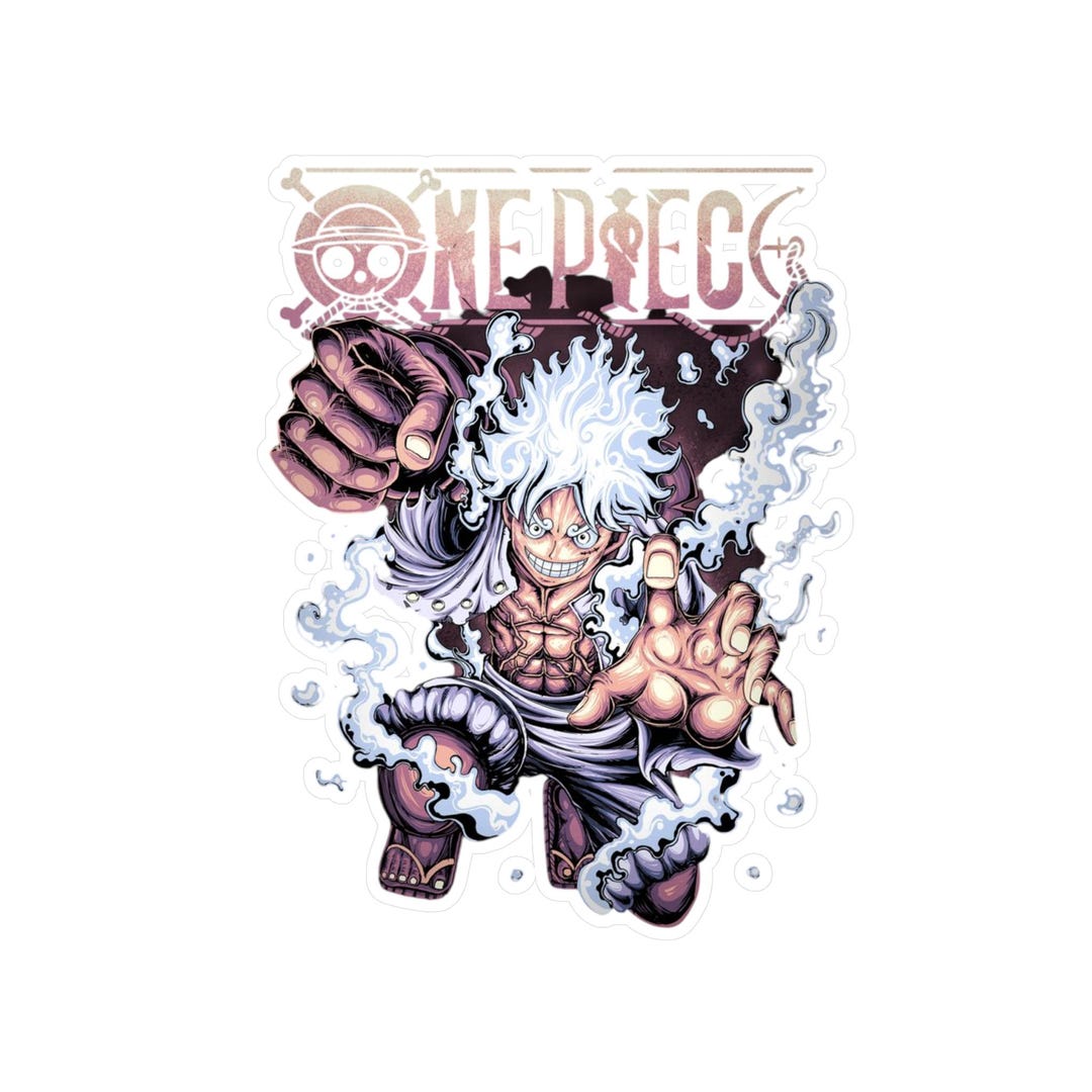 One Piece Luffy Gear 5 Sticker Waterproof Anime Vinyl Decal Manga Fan ...