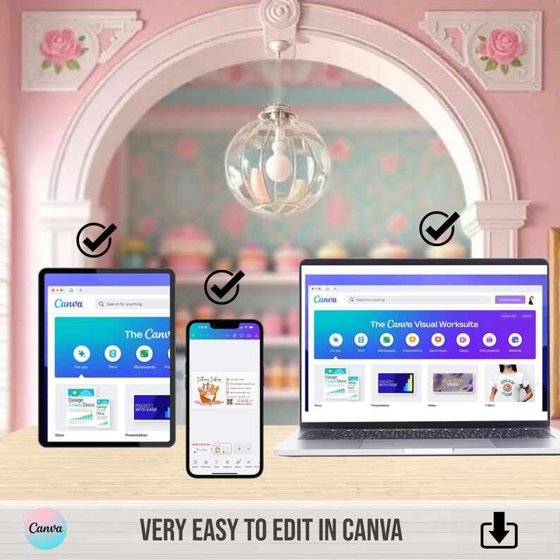 Elegant Bakery Invoice Template | Customizable & Printable |sweet Shop ...