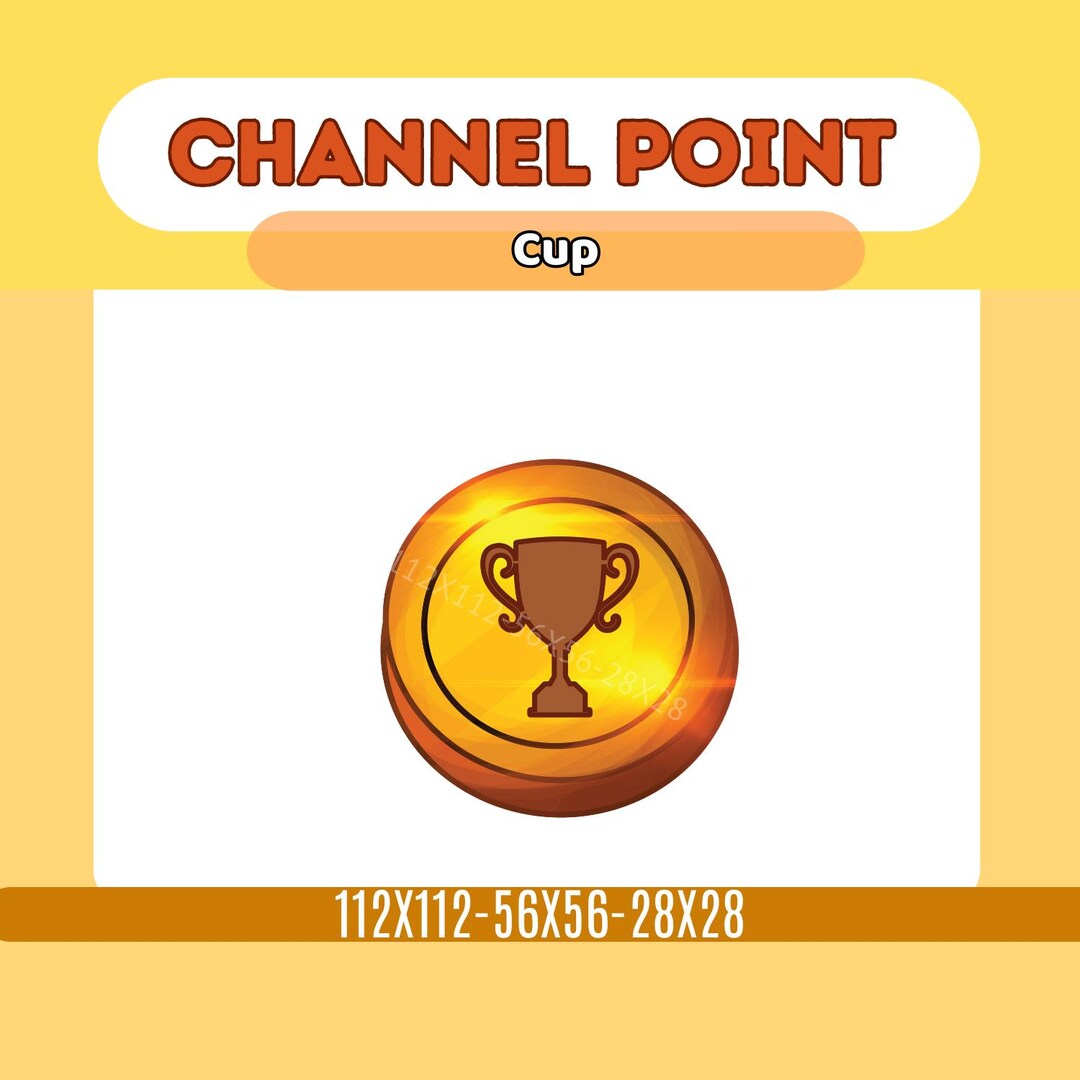 Cup Coin Channel Points Emote for Twitch and Kick, Twitch Cup Emotes ...