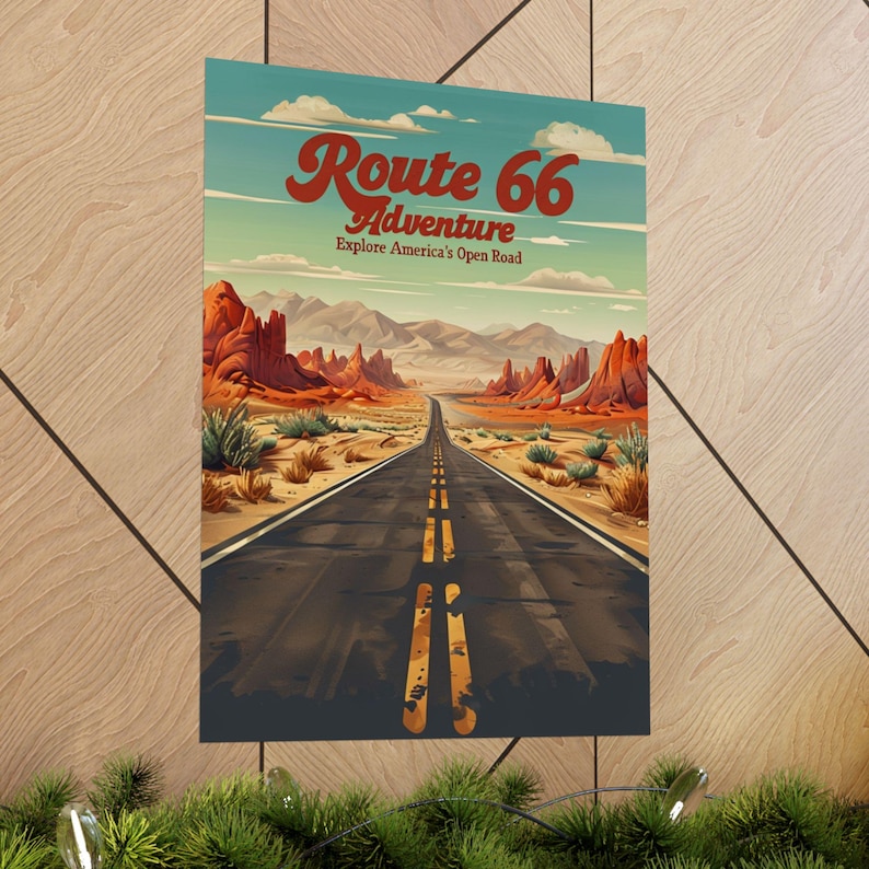 Route 66 Adventure Poster - Etsy