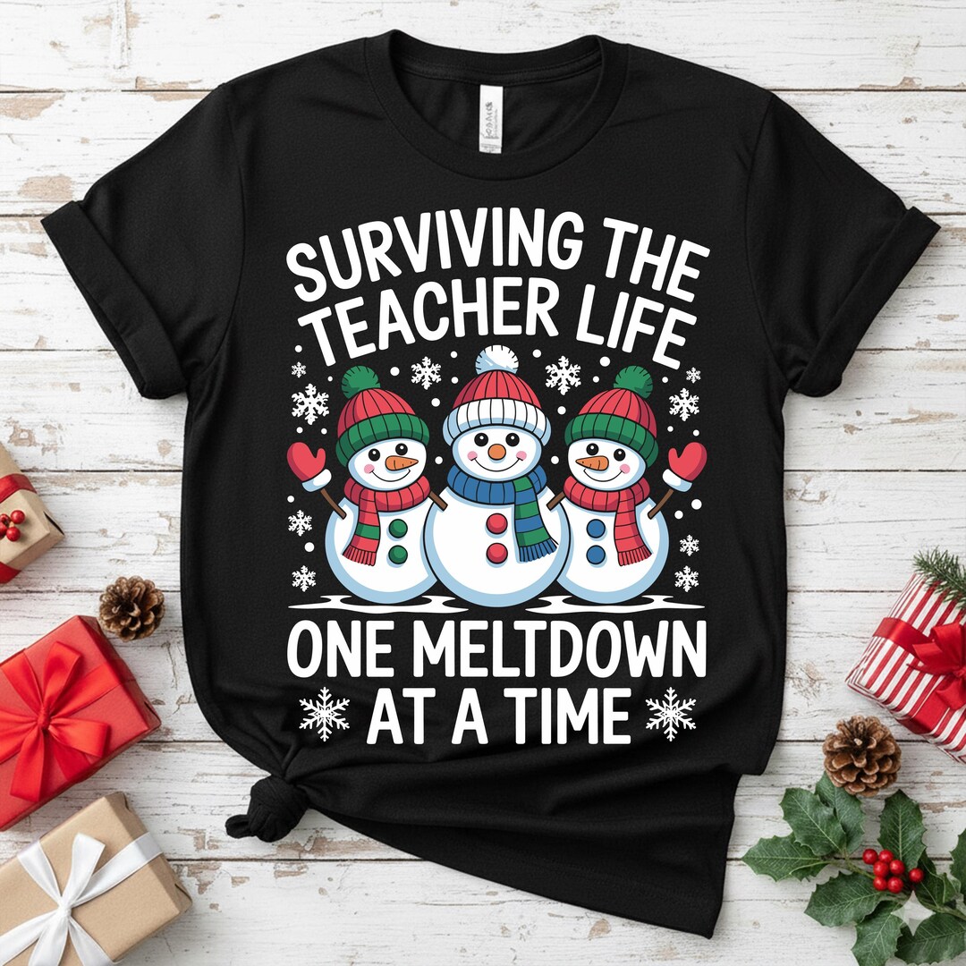 Teacher Snowman PNG, Surviving Teacher Life (digital Download) - Etsy