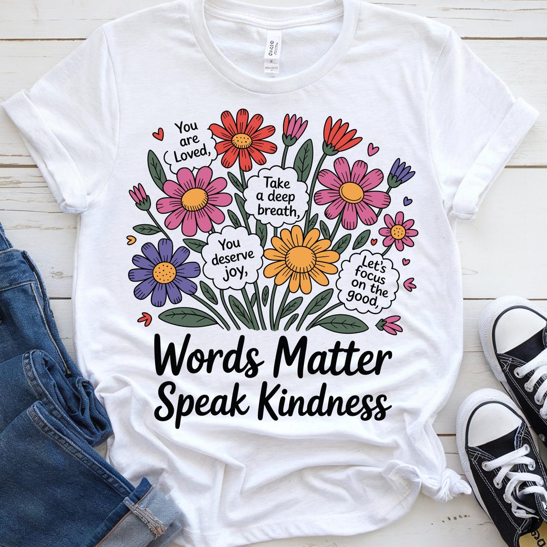 Kindness Flower PNG, Words Matter, Mental Health Design (digital ...