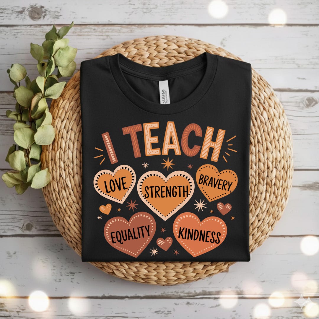 I Teach Love Bravery Equality Strength Kindness Png, Black History ...