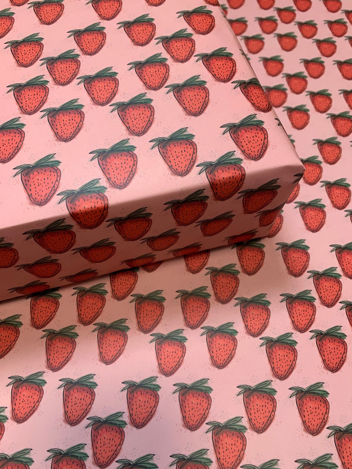 Strawberry Shortcake Wrapping Paper 4 Pieces - Etsy