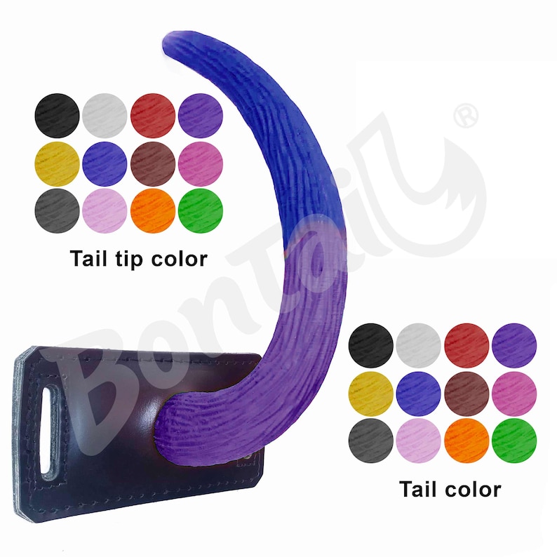 Two-tone Super Motion Tail – Custom Tip Color & Secure Leather Holster ...