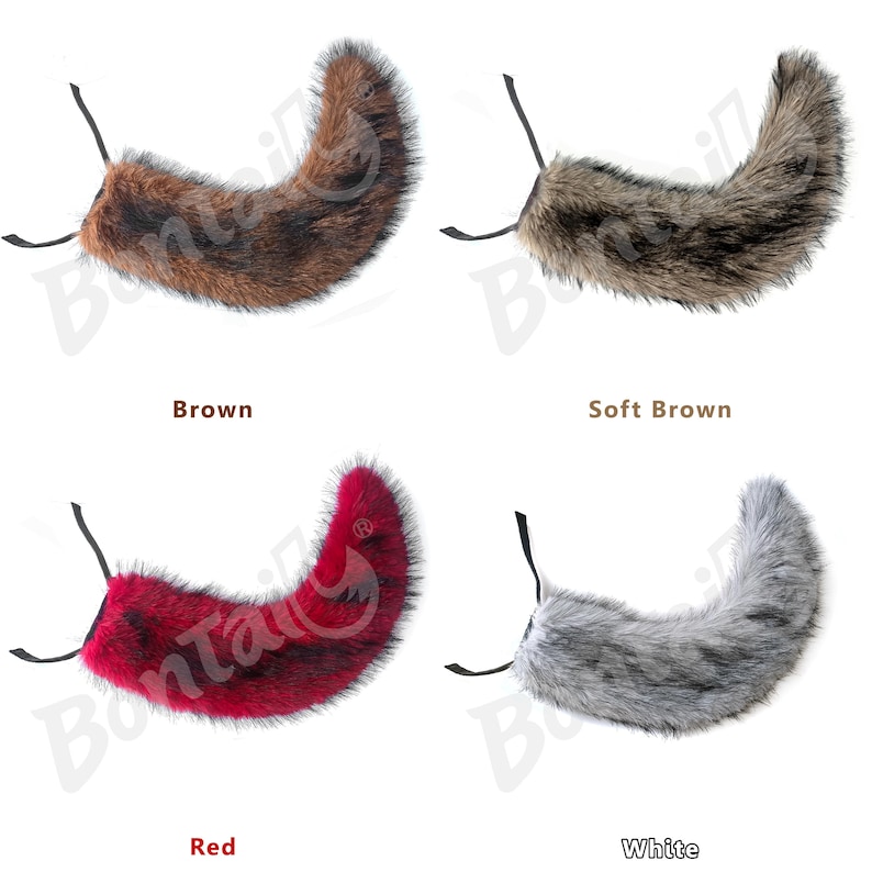 Faux Fur Show Tail Sleeve – 22" Sable Soft Fur Cover for Furry ...