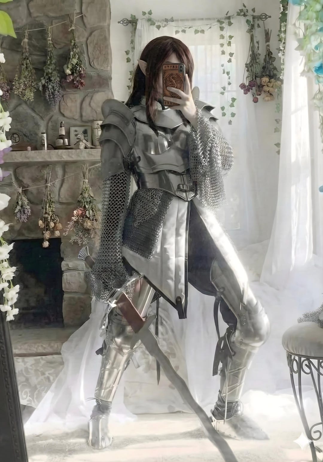 Women's Full Body Steel Plate LARP Armor Set With Chainmail - Etsy