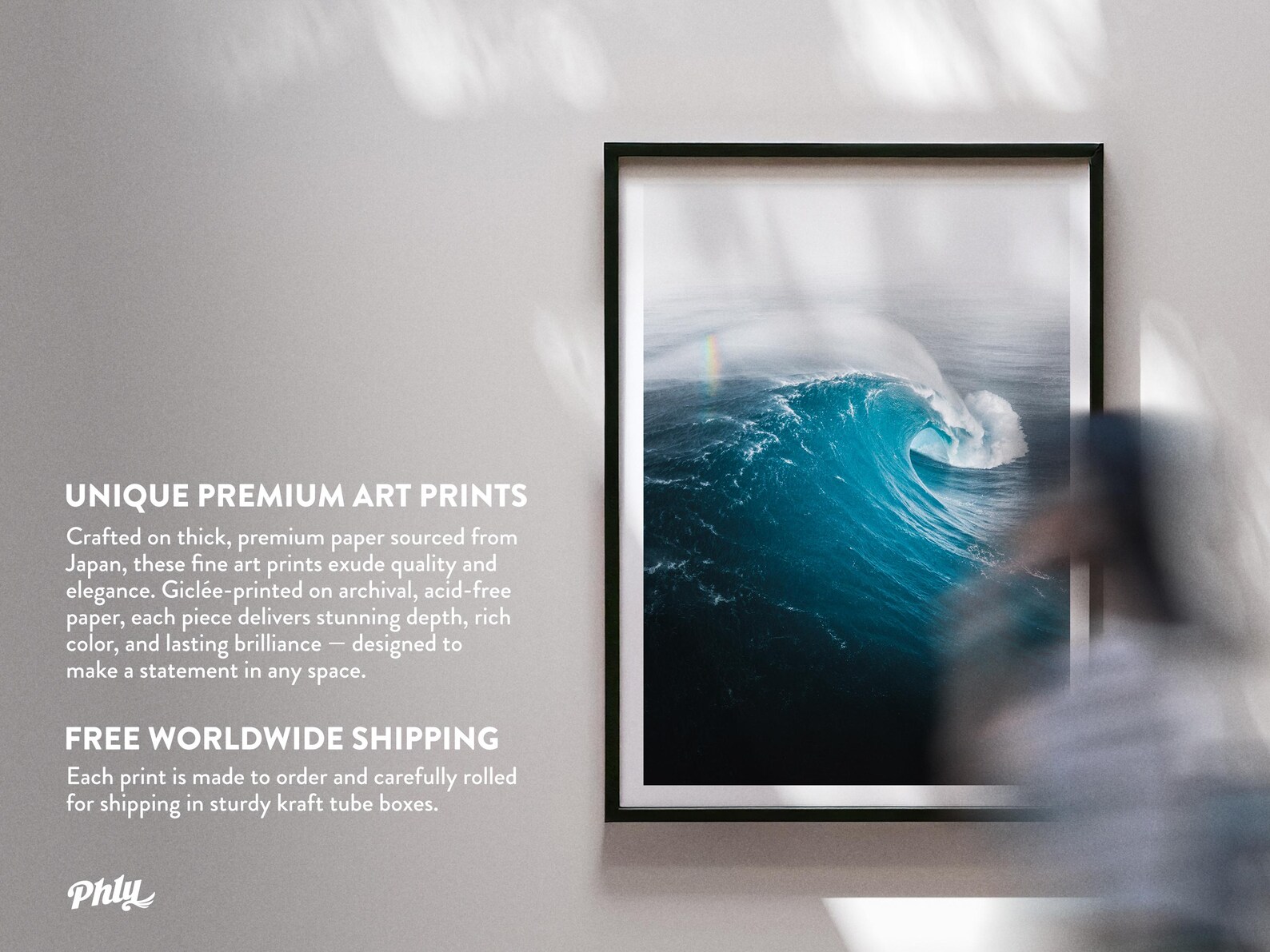 Super Heavyweight – Giant Wave Print, Ocean Power Wall Art, Coastal ...