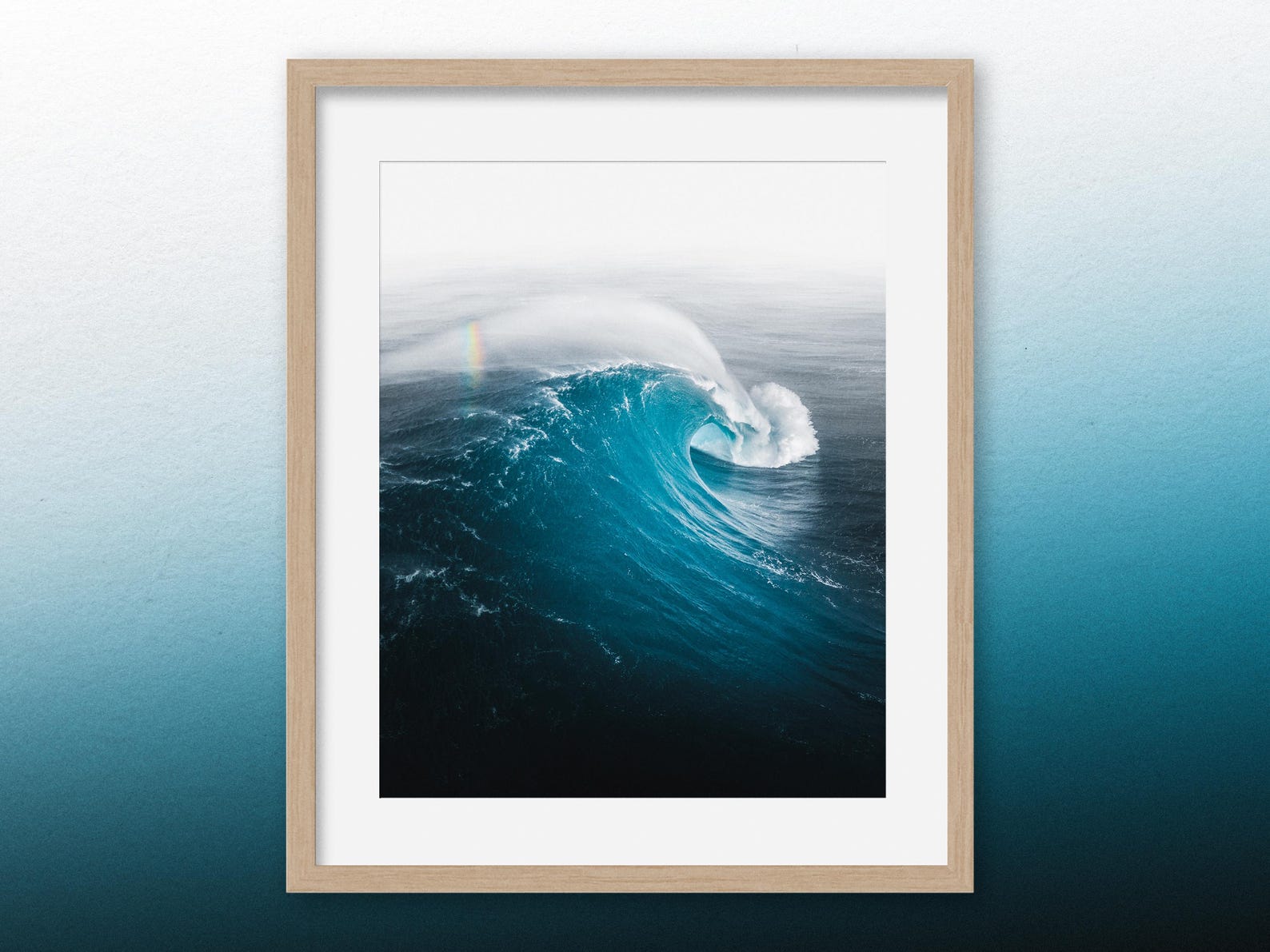 Super Heavyweight – Giant Wave Print, Ocean Power Wall Art, Coastal ...