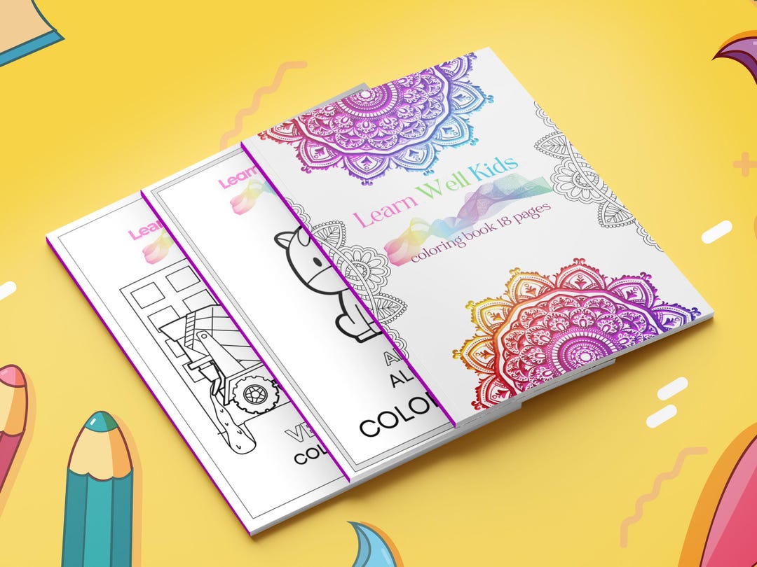 ADHD Kids Coloring Guide | Digital Download for Relaxation & Focus ...