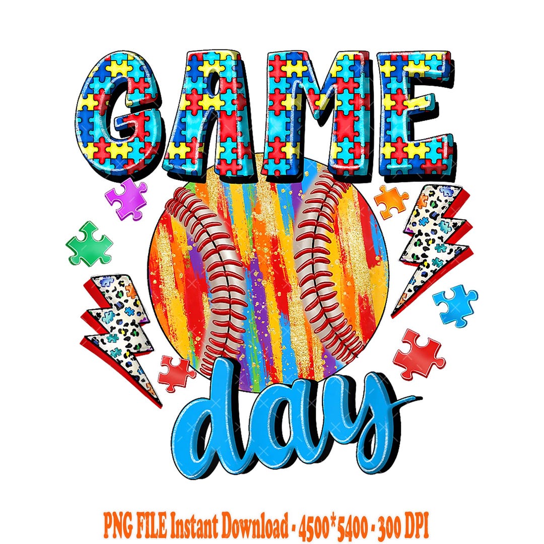 Autism Game Day Png, Autism Softball Coquette Png, Game Day Png, Autism ...