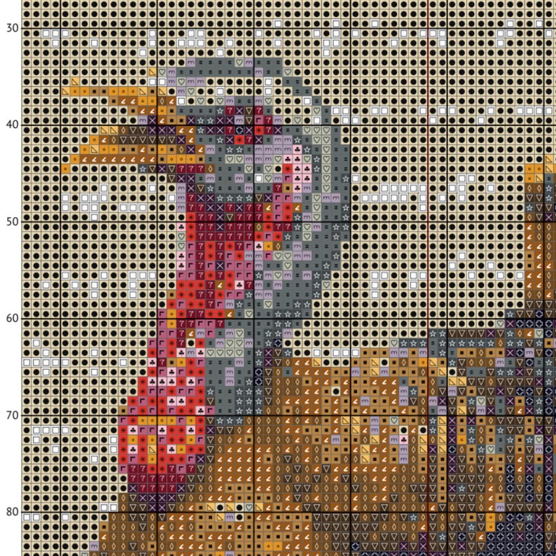 Wild Turkey Cross Stitch Pattern PDF, Thanksgiving Bird Embroidery ...