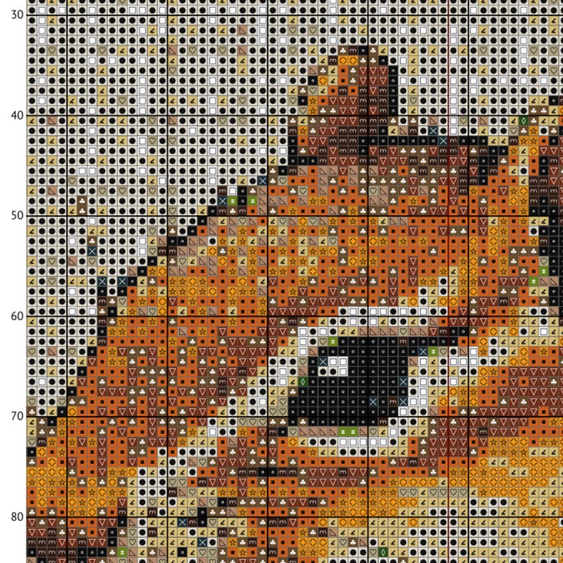 Garden Chipmunk Cross Stitch Pattern, Beginner Animal With Food ...