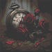 Gothic Pocket Watch Cross Stitch Pattern , Antique Time Roses & Red ...