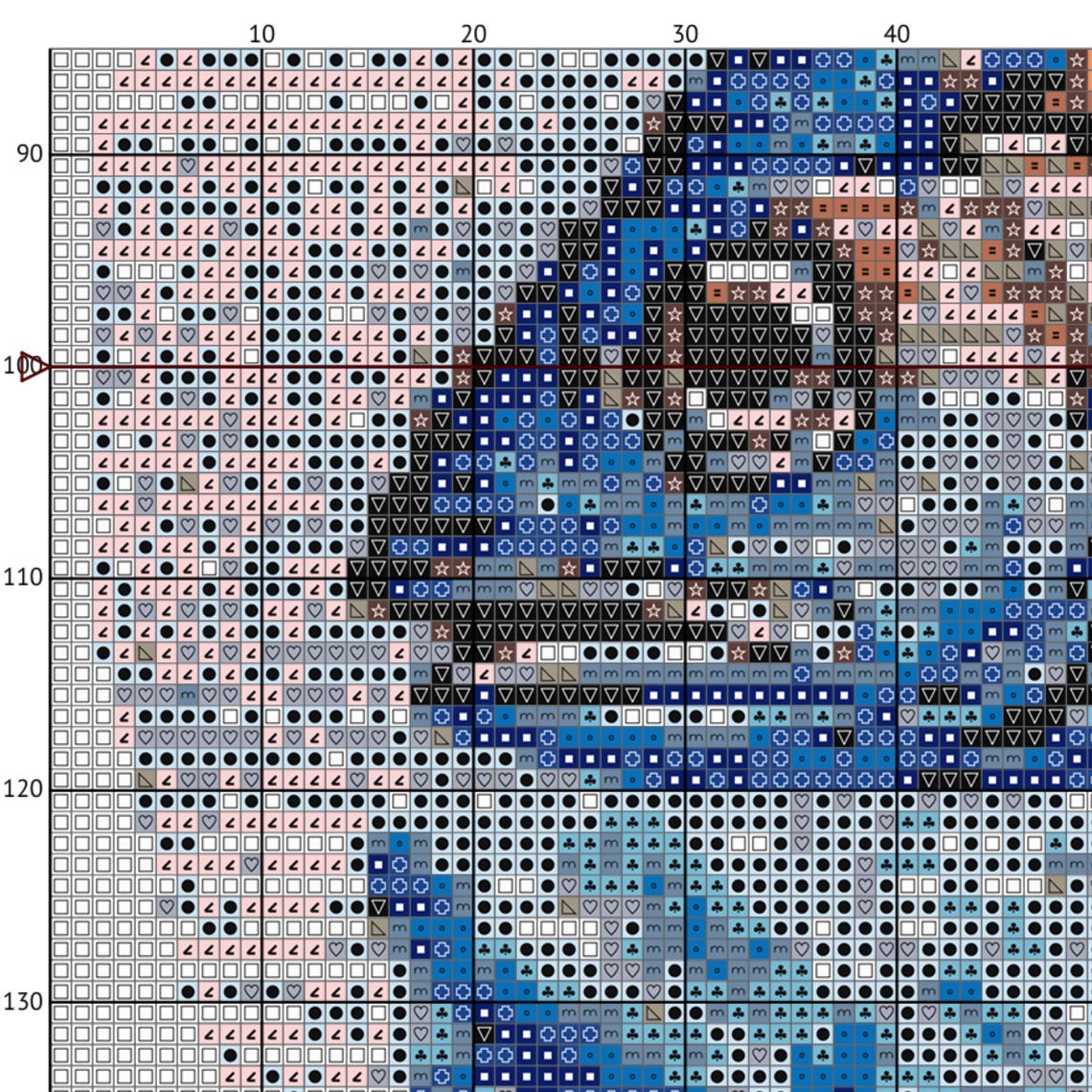 Fish Wave Cross Stitch Pattern PDF, Ocean Embroidery, Fish Cross Stitch ...