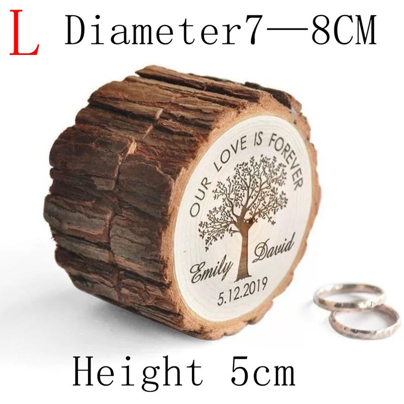 Custom Wooden Ring Box for Wedding Ceremony,proposal Holder Bridal Gift ...