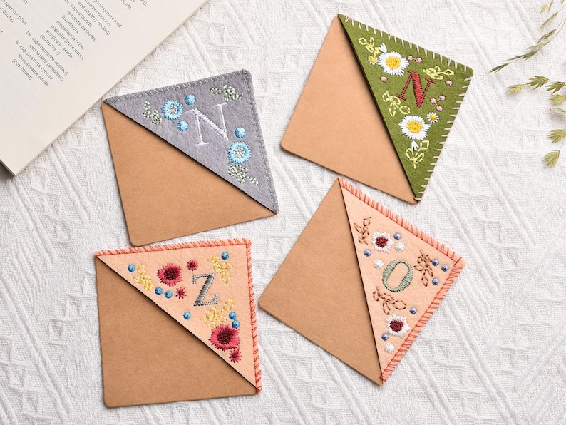 Felt Bookmark, Handmade Corner Bookmarks, Unique Bookmarks for Readers ...