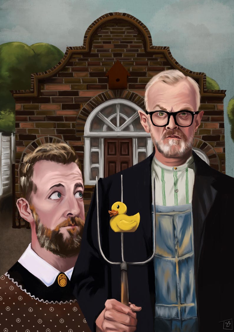HORNEIAN GOTHIC // Taskmaster Fanart Featuring Alex Horne and Greg ...