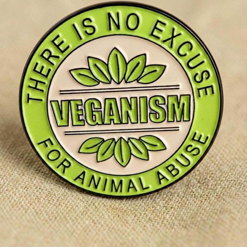 Vegan Enamel Pin - Etsy