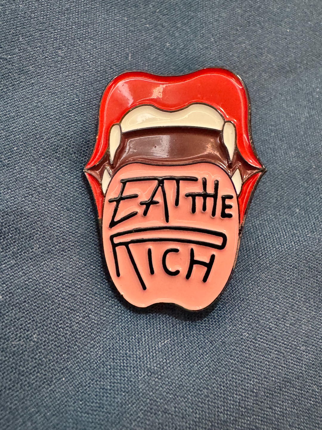 Eat the Rich Enamel Pin – Punk Rock Inspired Accessory - Etsy