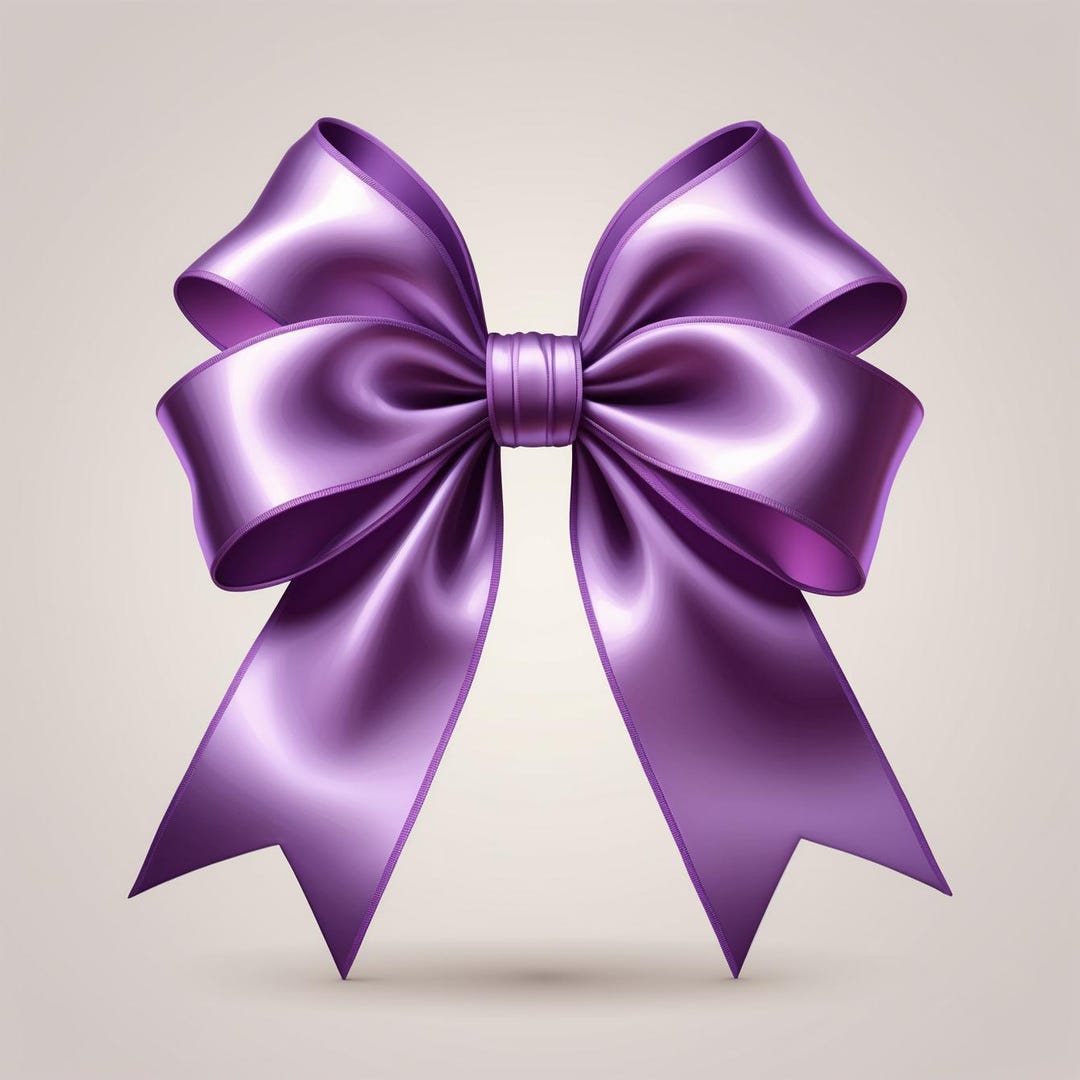 Coquette Bow | Watercolor Purple Bow | Clipart PNG | Coquette Bow ...