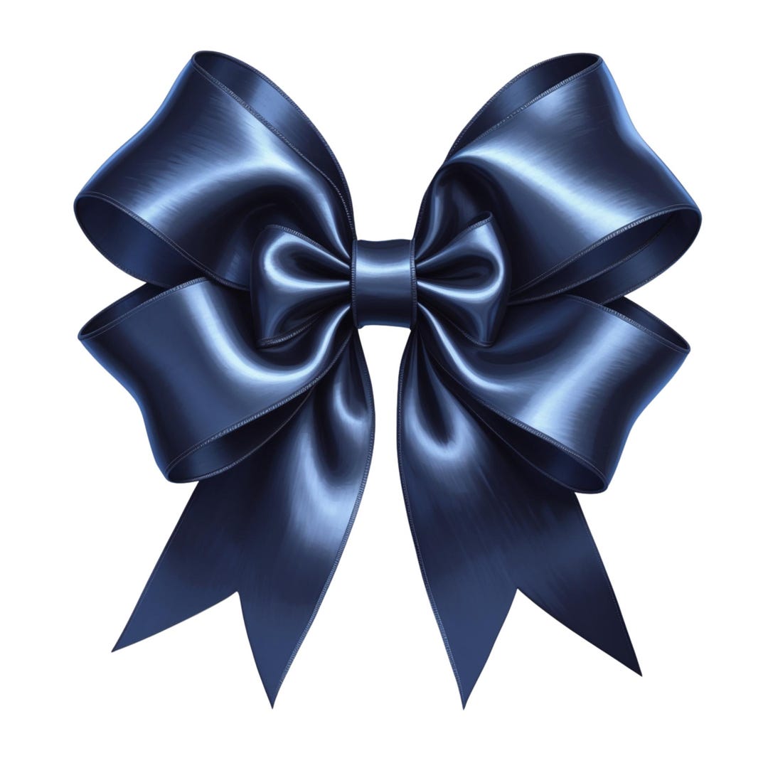 Coquette Bow | Navy Blue Bow | Clipart PNG | Coquette Bow Clipart ...